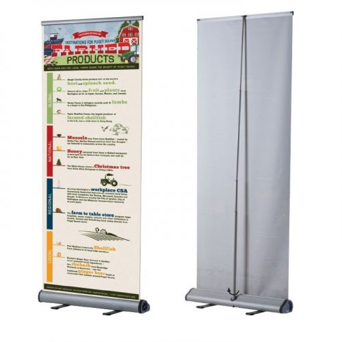Smart Roll Up Banner 100cm – Kaliteli ve Yüksekliği Ayarlanabilir